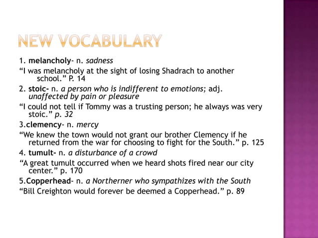 Miss Roche Across Five Aprils | PPT