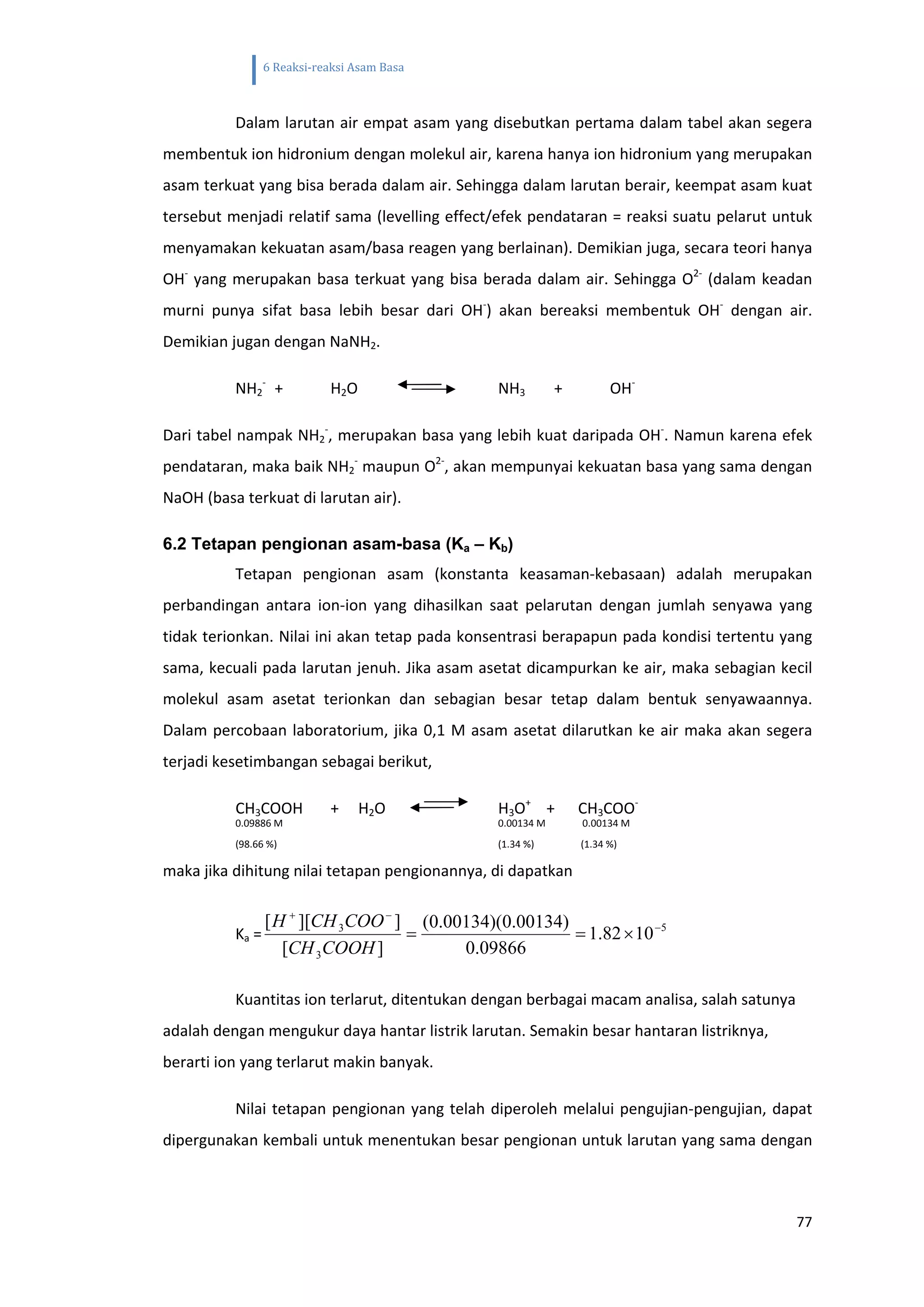 Reaksi asam dan basa | PDF