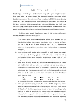 Reaksi asam dan basa | PDF