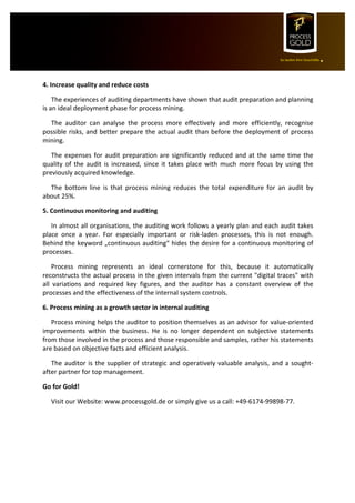 6 Reasons For Process Mining In Audit | PDF
