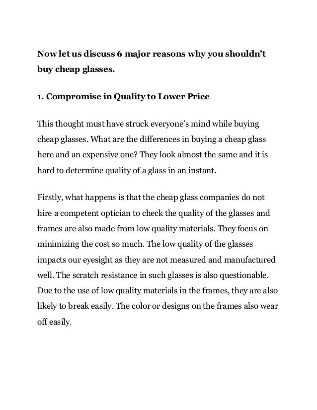 6 Reasons Not To Buy Cheap Glass Frames 6-reasons-not-to-buy-cheap-glass-frames