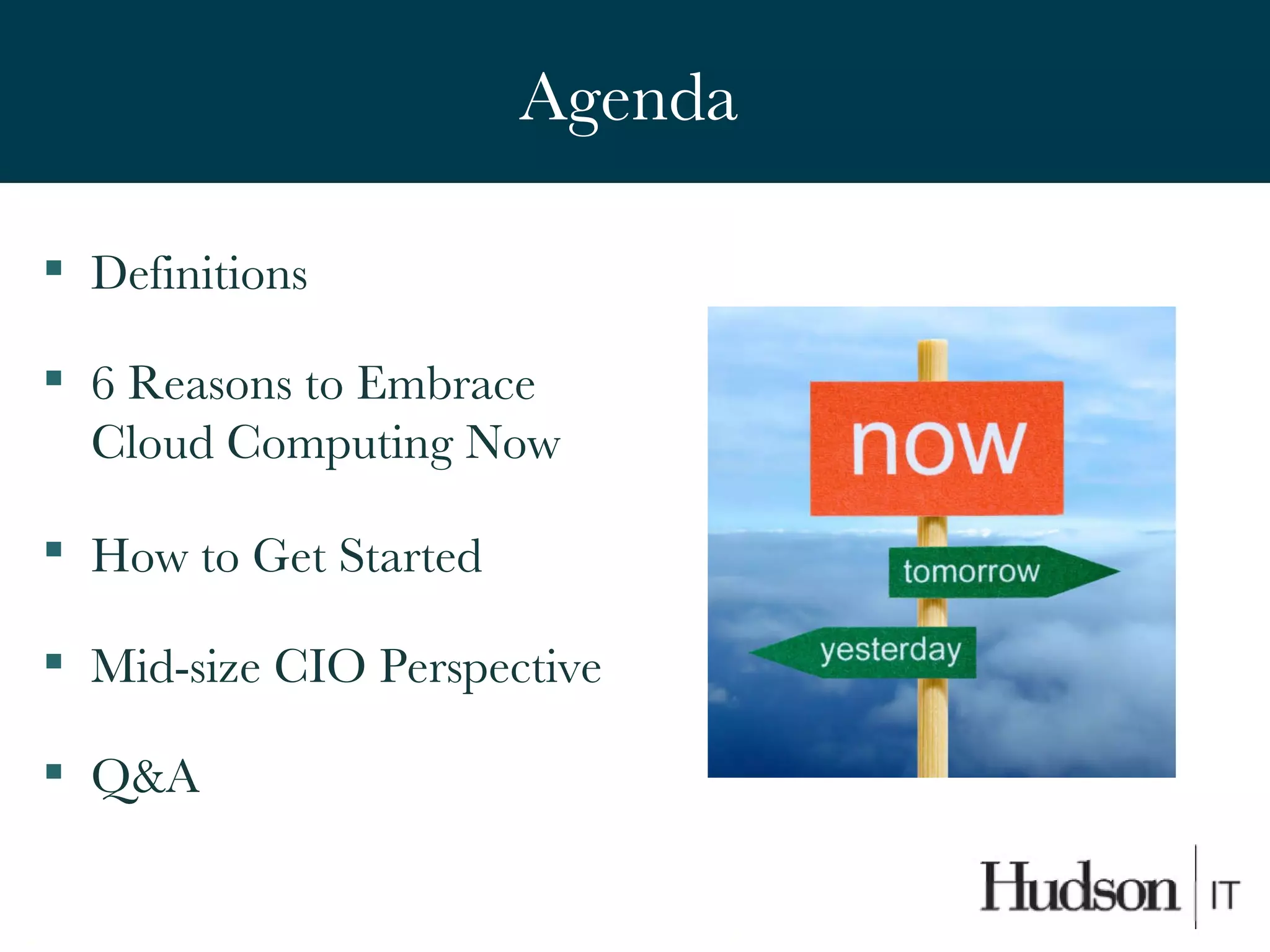 6 Reasons To Embrace Cloud Computing Now | PPT | Cloud Computing | Internet