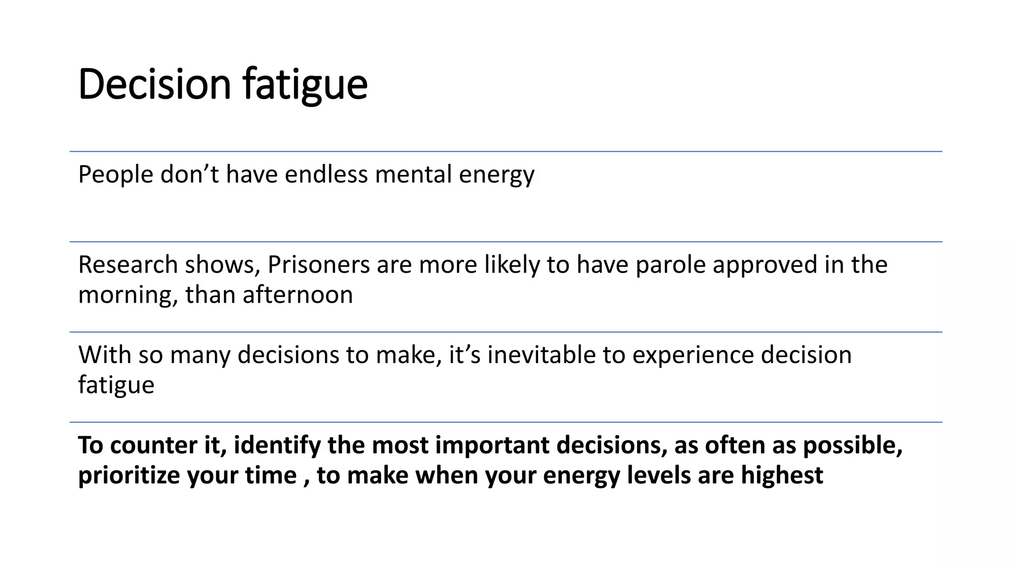 6 reasons we make bad decisions | PPTX
