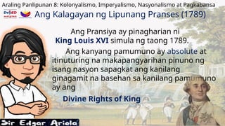 6 Rebolusyong Pranses at Pag usbong ng mga Bansang estado.pptx