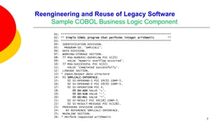 Reengineering and Reuse of Legacy Software | PPT