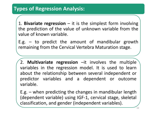 STATISTICAL REGRESSION MODELS | PPTX | Physics | Science