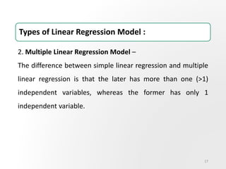STATISTICAL REGRESSION MODELS | PPTX