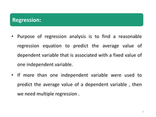 STATISTICAL REGRESSION MODELS | PPTX