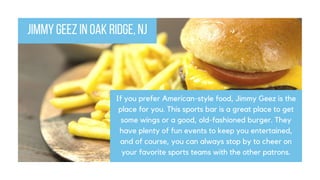 6 Restaurants You Must Visit in New Jersey | PPT | Free Download