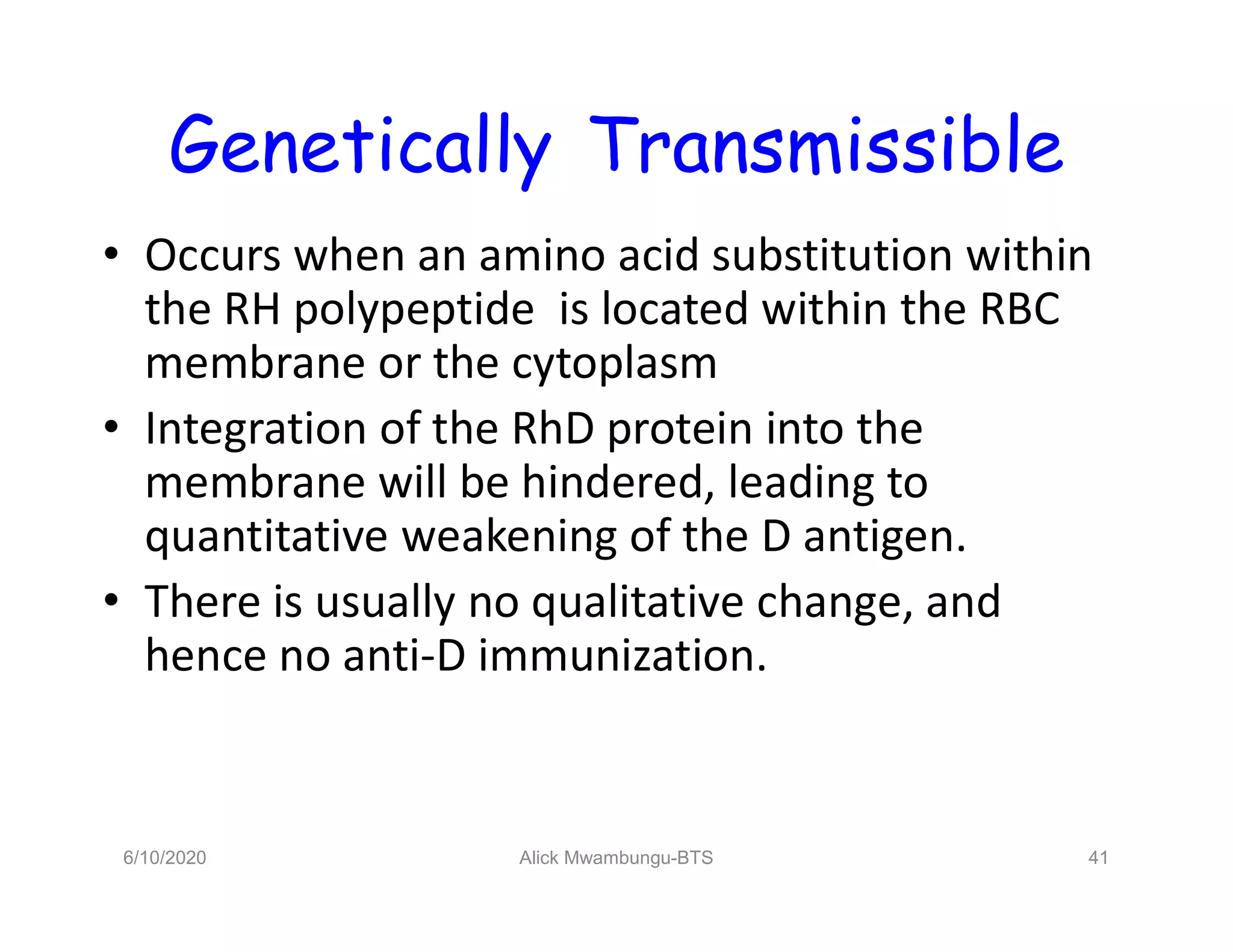 Rhesus Blood Group System | PDF