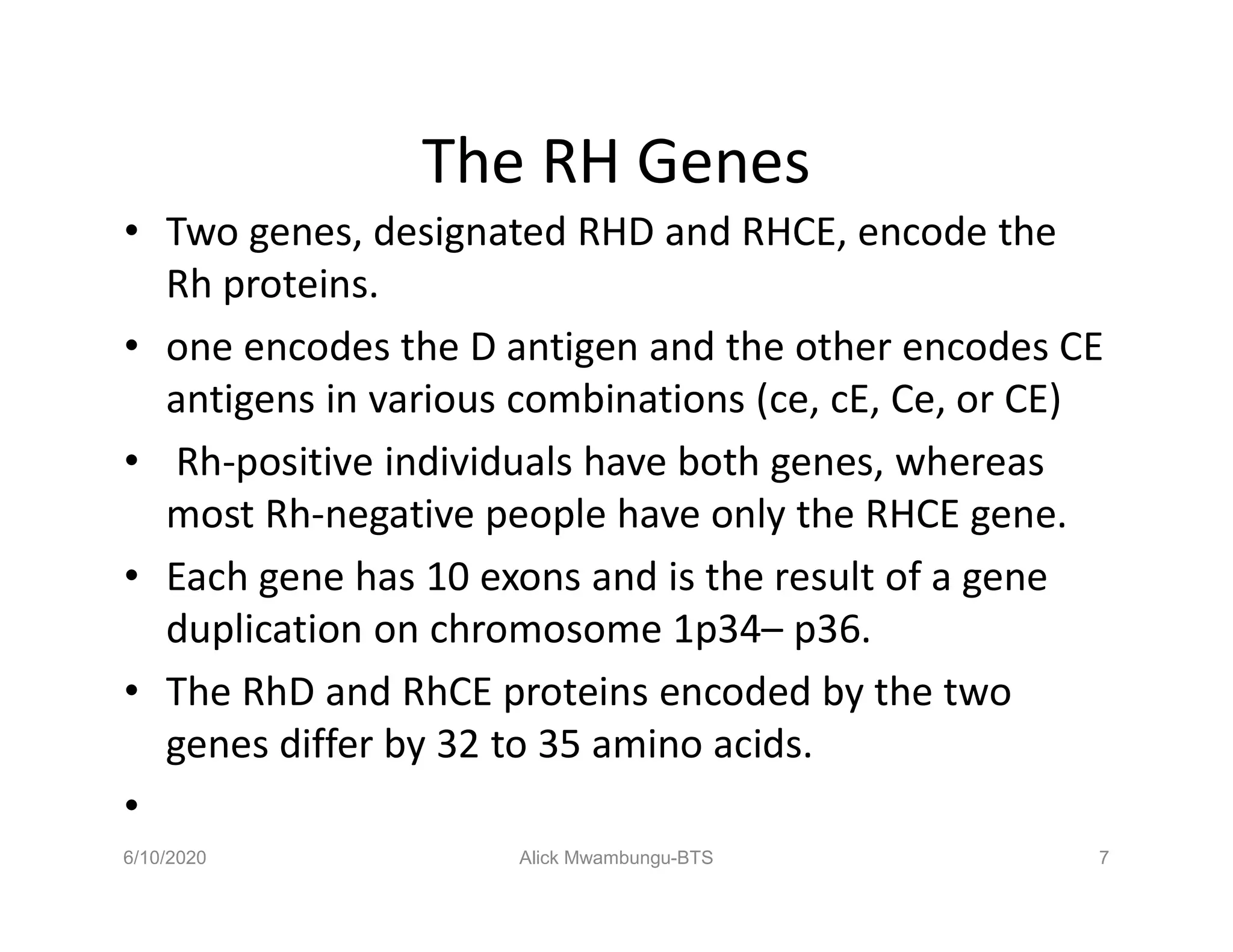 Rhesus Blood Group System | PDF