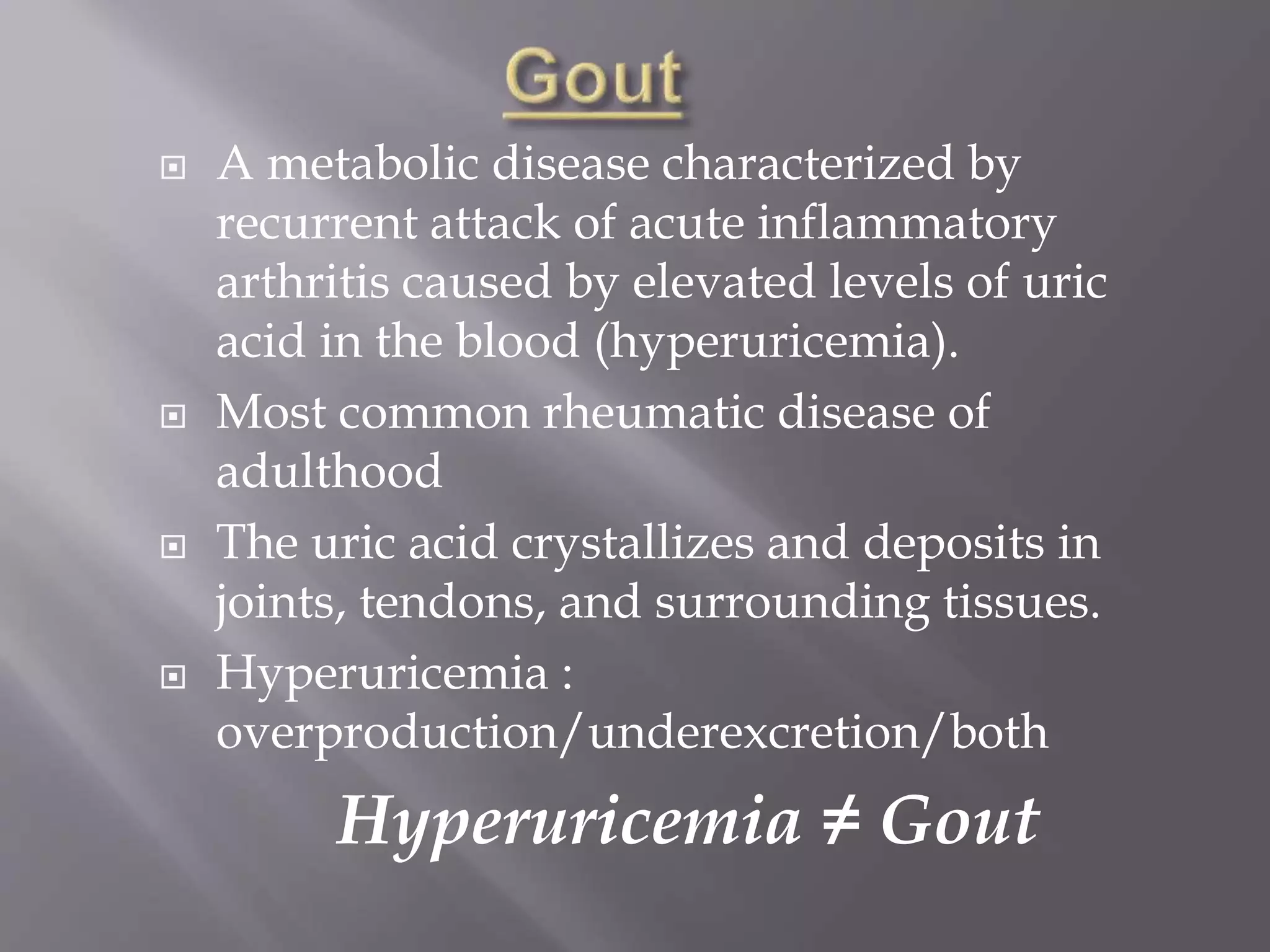 rheumatoid arthritis,gout & osteoarthritis | PPTX