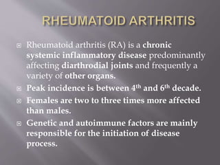 rheumatoid arthritis,gout & osteoarthritis | PPTX