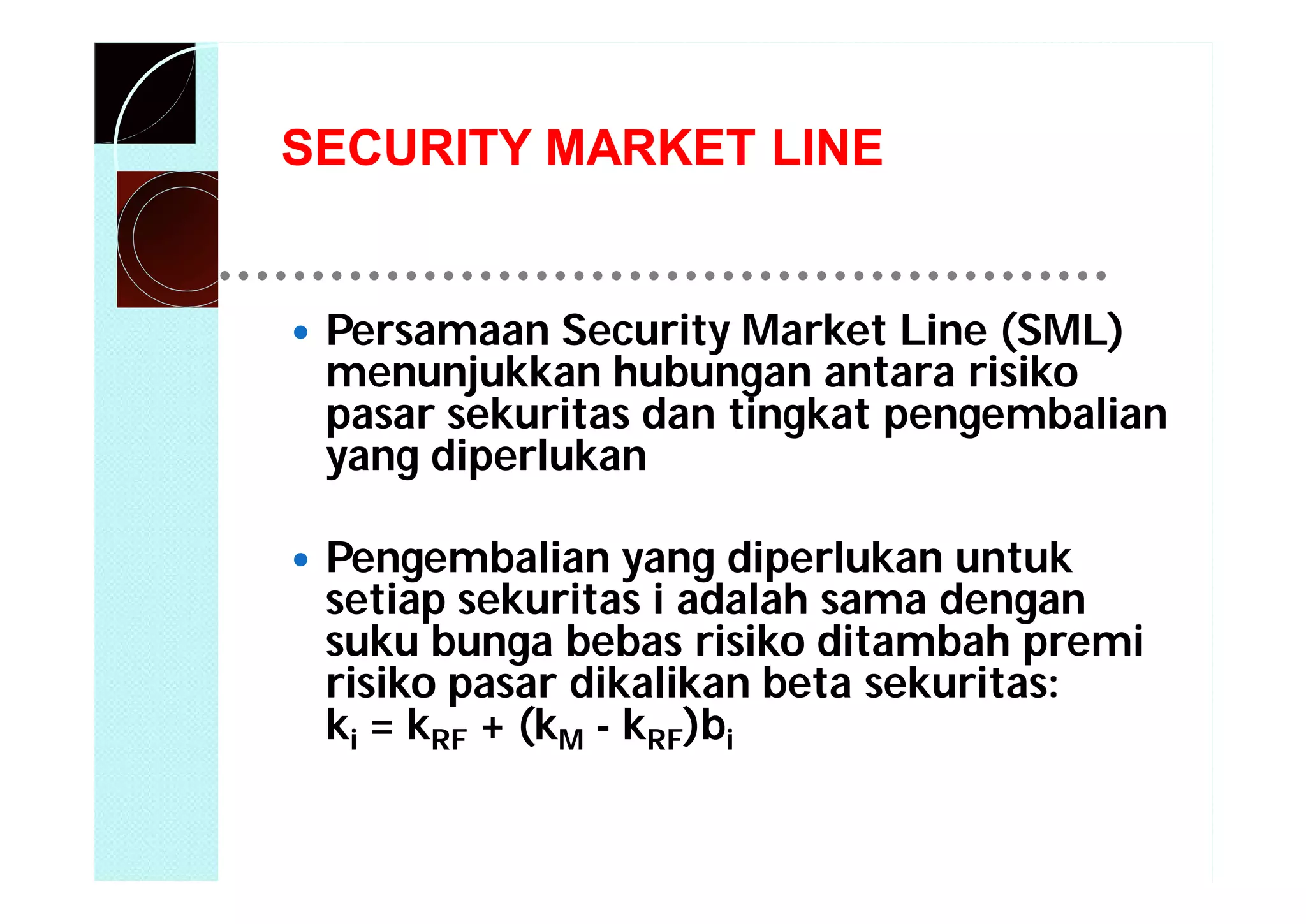 risiko dan tingkat pengembalian | PDF