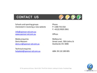 6 Facebook Risk Management for Schools | PPT