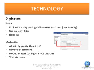 6 Facebook Risk Management for Schools | PPT