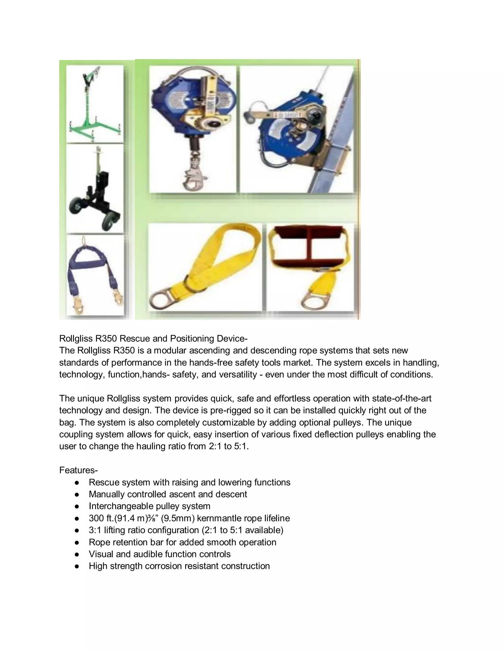 HANDS-FREE SAFETY TOOLS - CONFINED SPACE SAFETY! | PDF