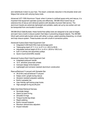HANDS-FREE SAFETY TOOLS - CONFINED SPACE SAFETY! | PDF
