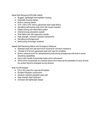HANDS-FREE SAFETY TOOLS - CONFINED SPACE SAFETY! | PDF