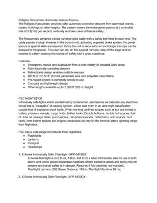 HANDS-FREE SAFETY TOOLS - CONFINED SPACE SAFETY! | PDF