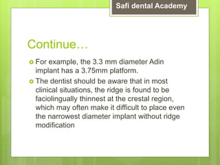 [6]role of avialable bone on dental implants [ 6 ] (3).pptx | Bone and ...