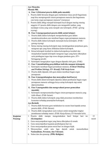 RPP KELAS 5 TEMA 2 PB 1 ST3 PBL | PPT
