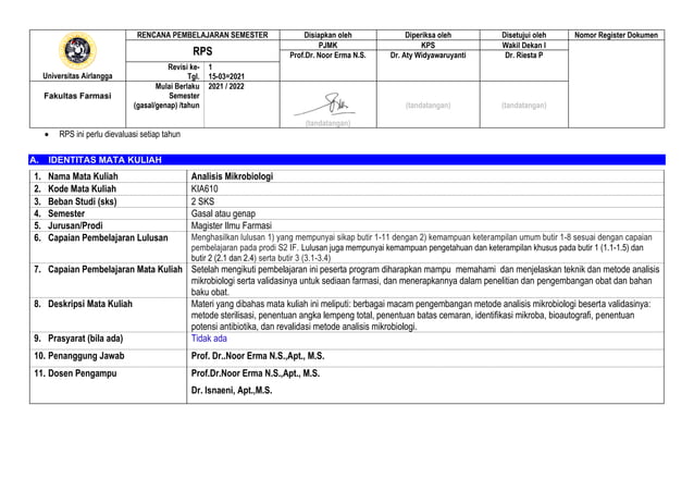 Contoh RPS untuk kuliah Analisis Mikrobiologis.pdf