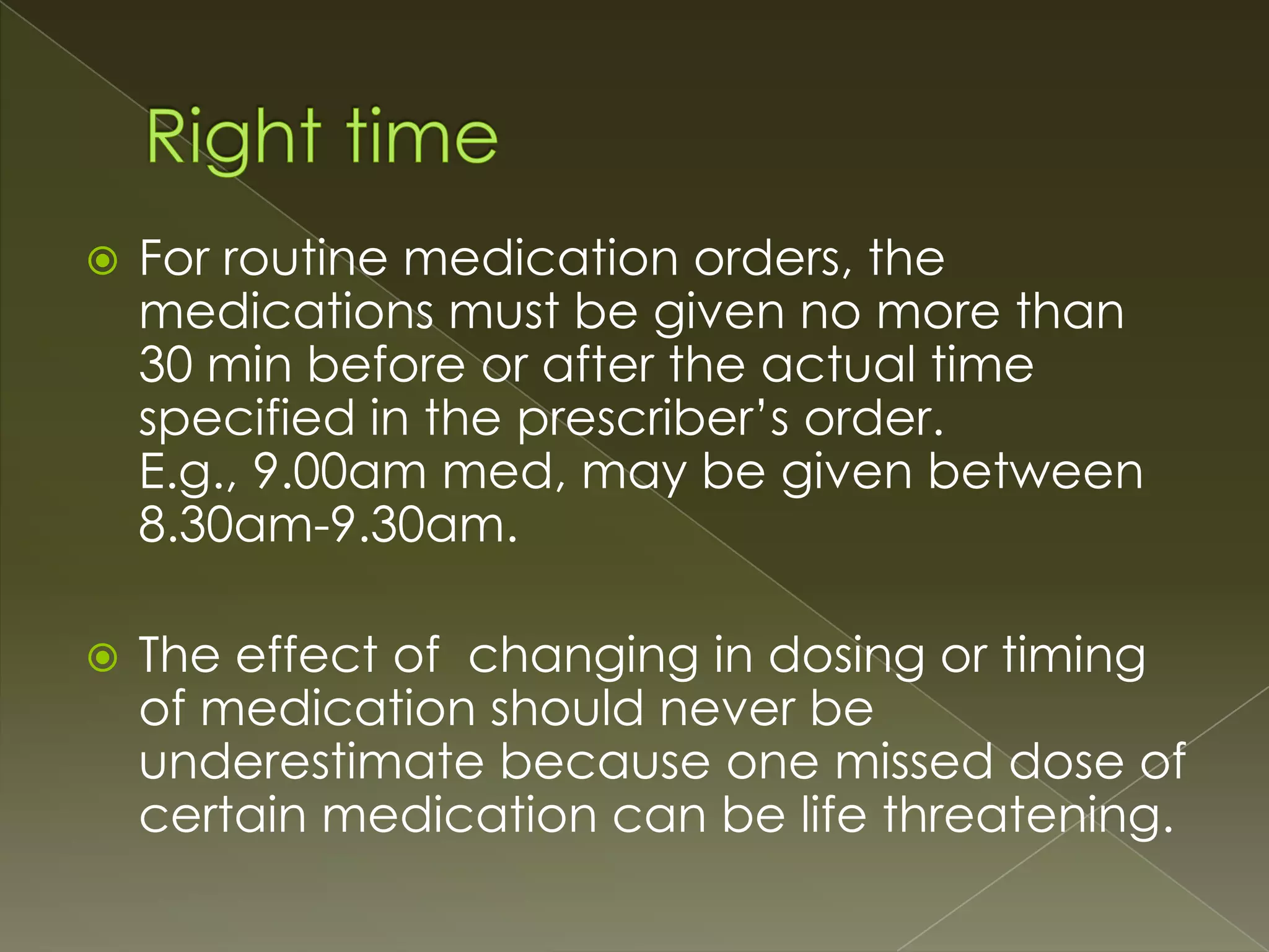 6 rules of drug administration | PPTX
