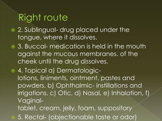 6 rules of drug administration | PPTX