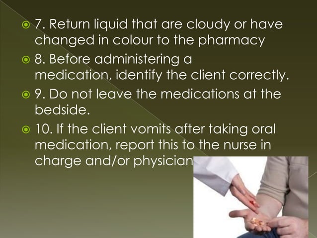 6 rules of drug administration | PPTX