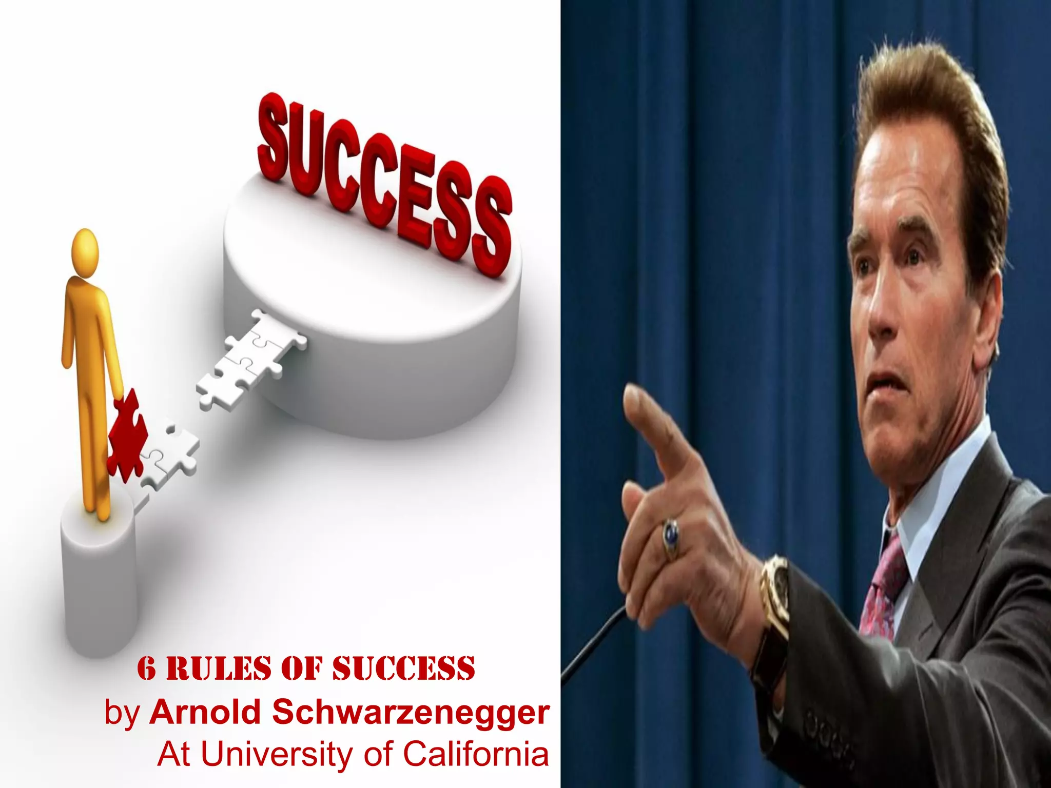 6 rules of success by arnold Schwarzenegger | PDF