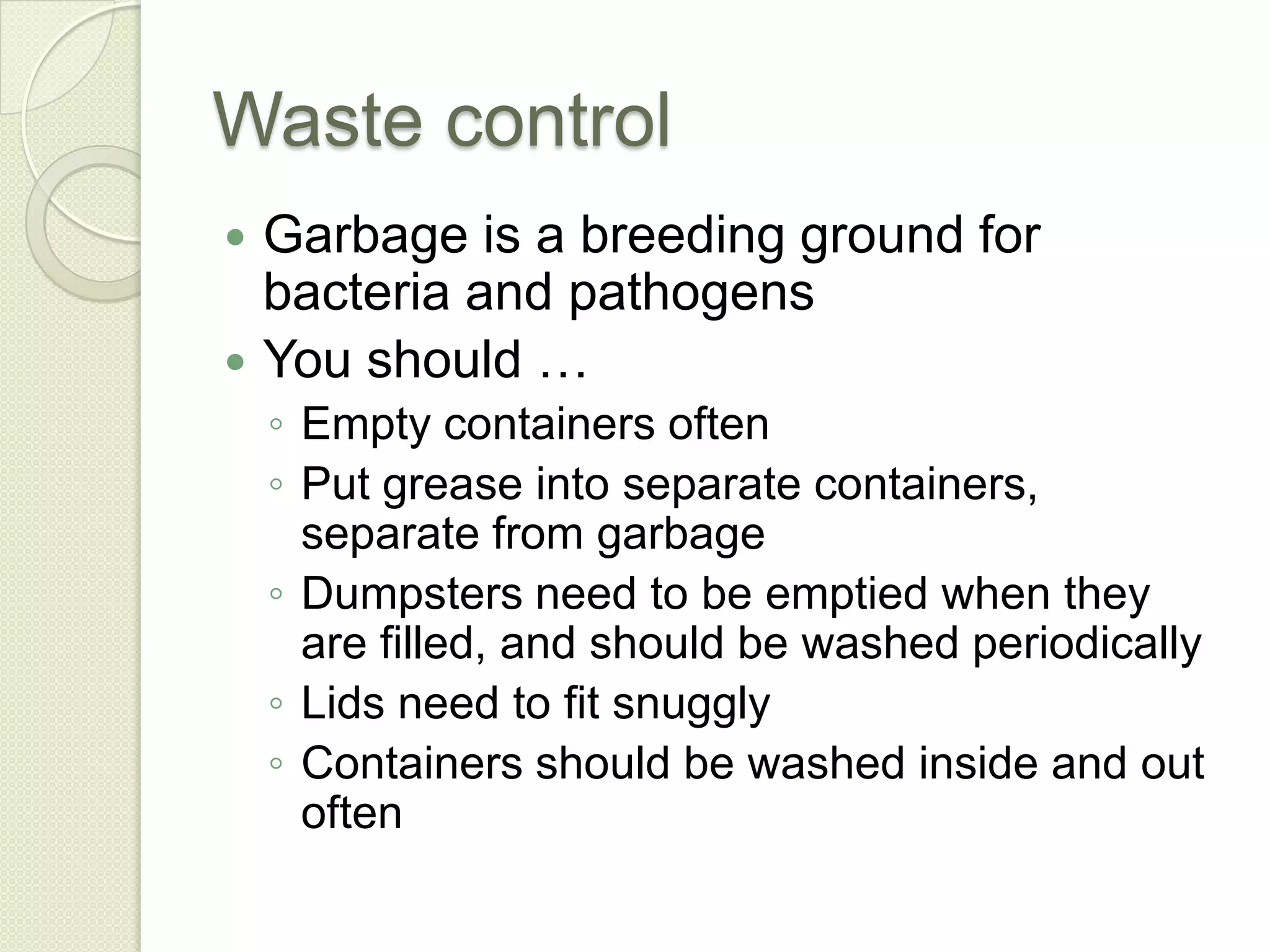 6 sanitation procedures | PPTX