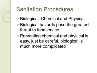 6 sanitation procedures | PPTX