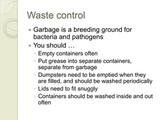 6 sanitation procedures | PPTX