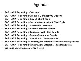 SAP HANA Reporting - SAP HANA Tutorial | PDF