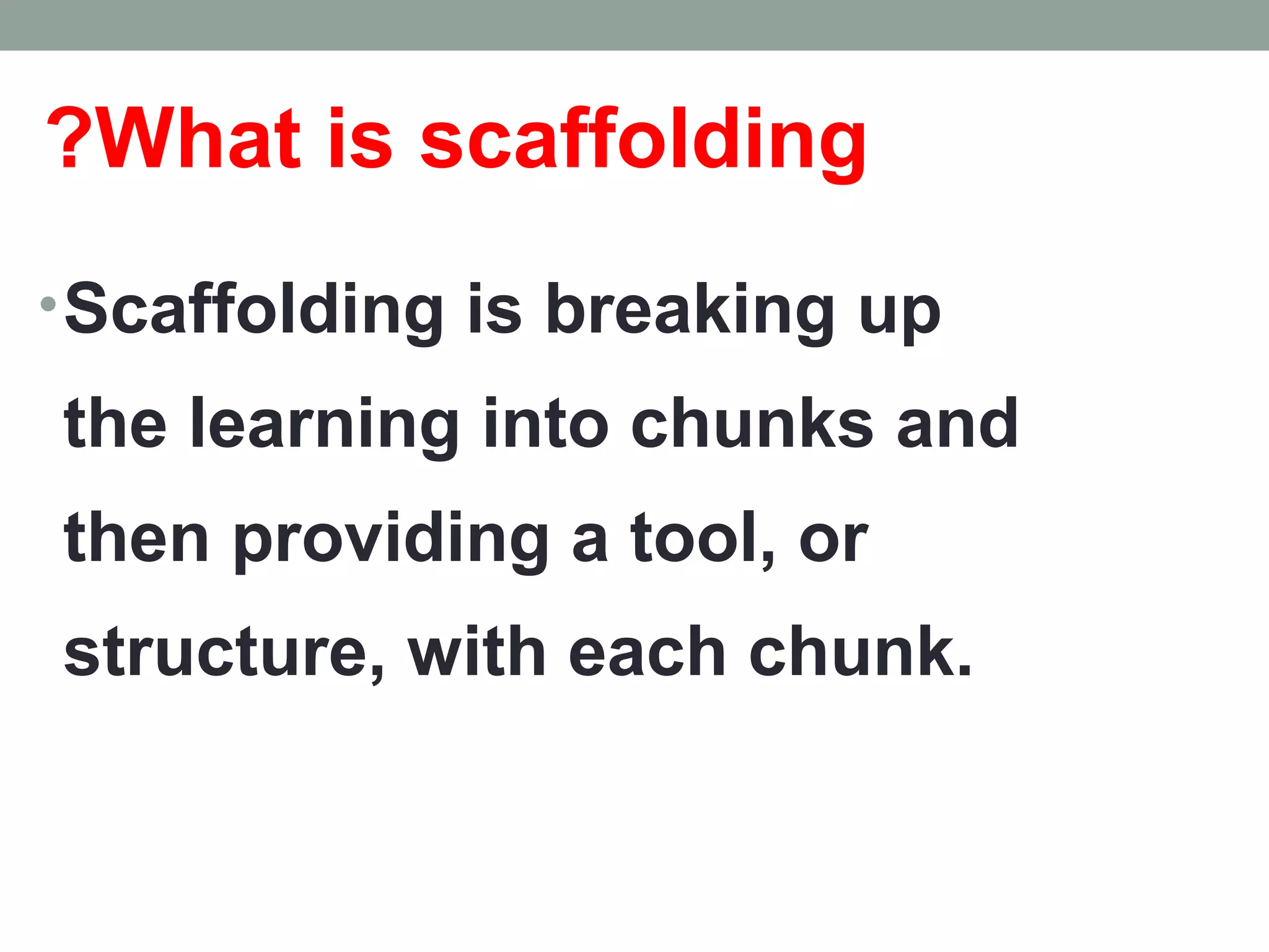 6 scaffolding strategies to use with your students | PPT