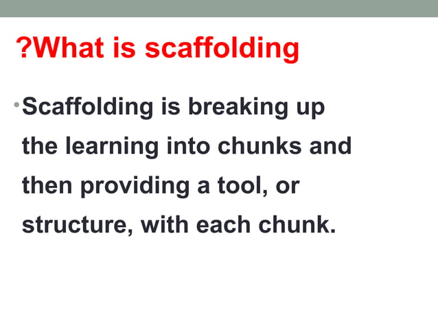 6 scaffolding strategies to use with your students | PPT | Homework and ...