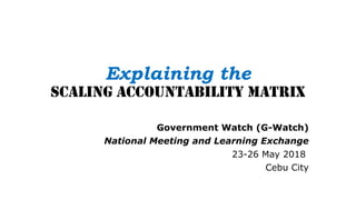 6) scaling accountability matrix | PPT