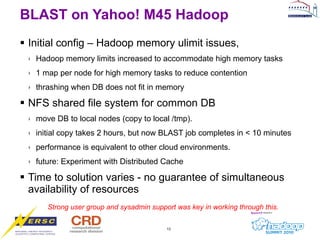 Hadoop for Scientific Workloads__HadoopSummit2010 | PPT