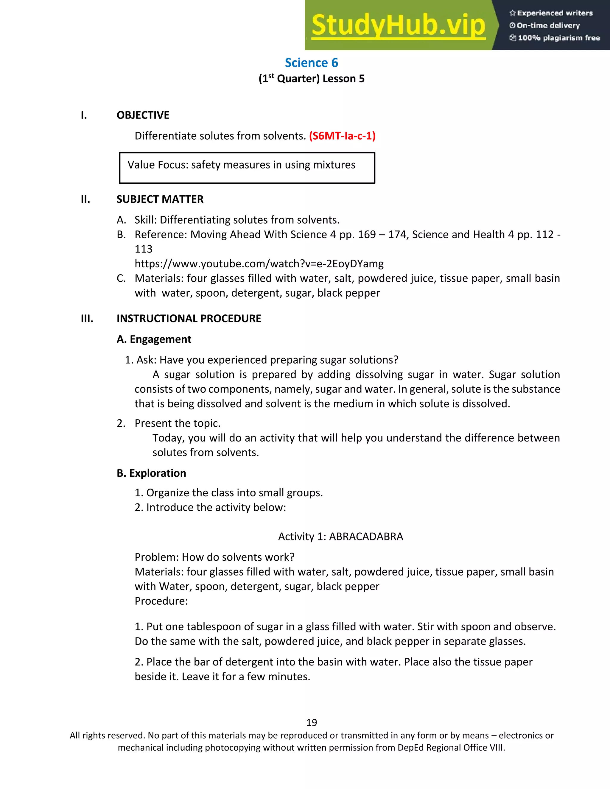 6 Science Teacher S Guide | PDF