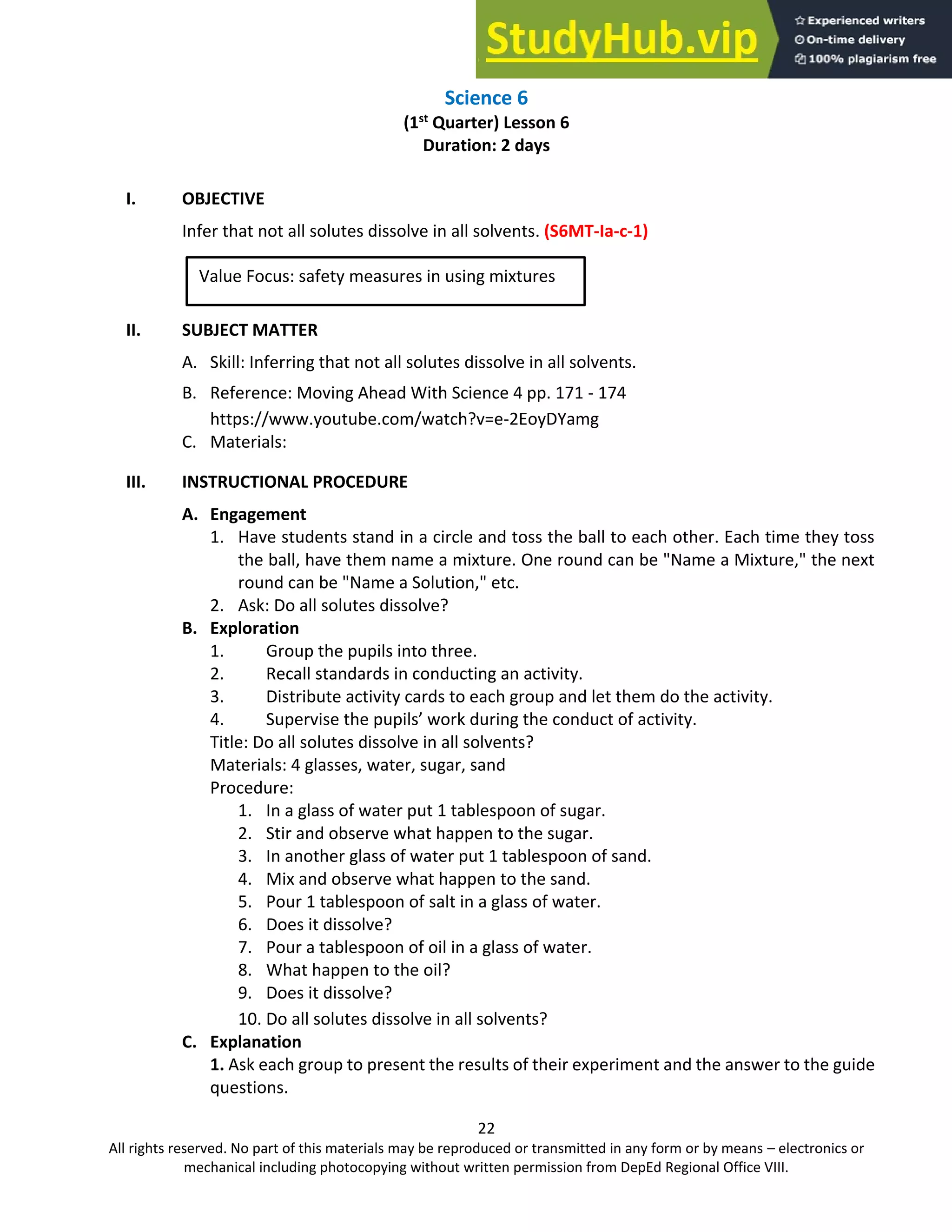 6 Science Teacher S Guide | PDF