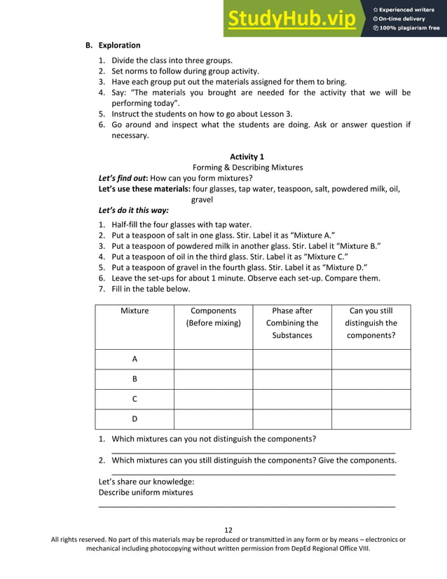 6 Science Teacher S Guide | PDF