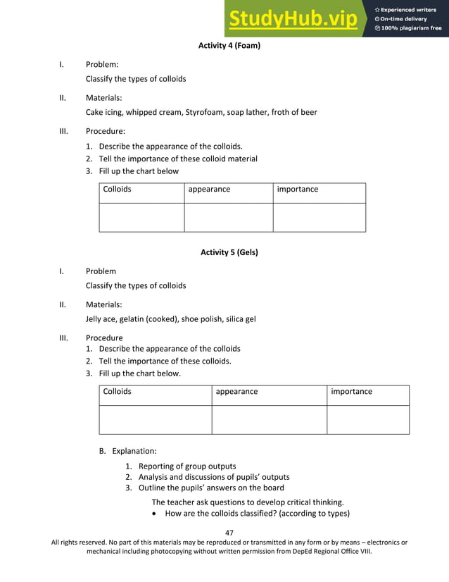 6 Science Teacher S Guide | PDF