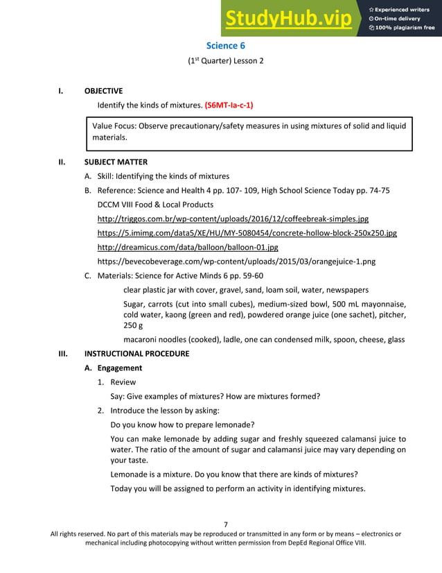 6 Science Teacher S Guide | PDF