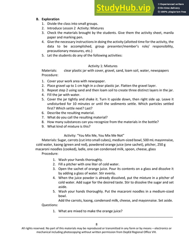 6 Science Teacher S Guide | PDF