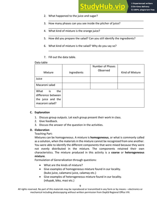 6 Science Teacher S Guide | PDF