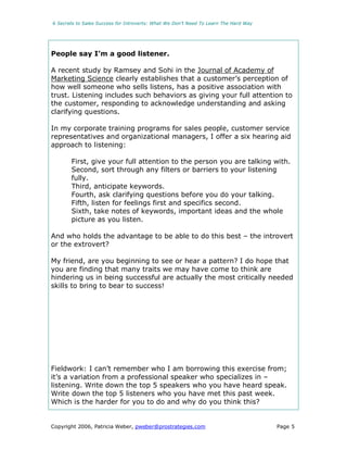 6 secrets for introverts | PDF