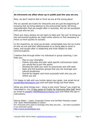 6 secrets for introverts | PDF