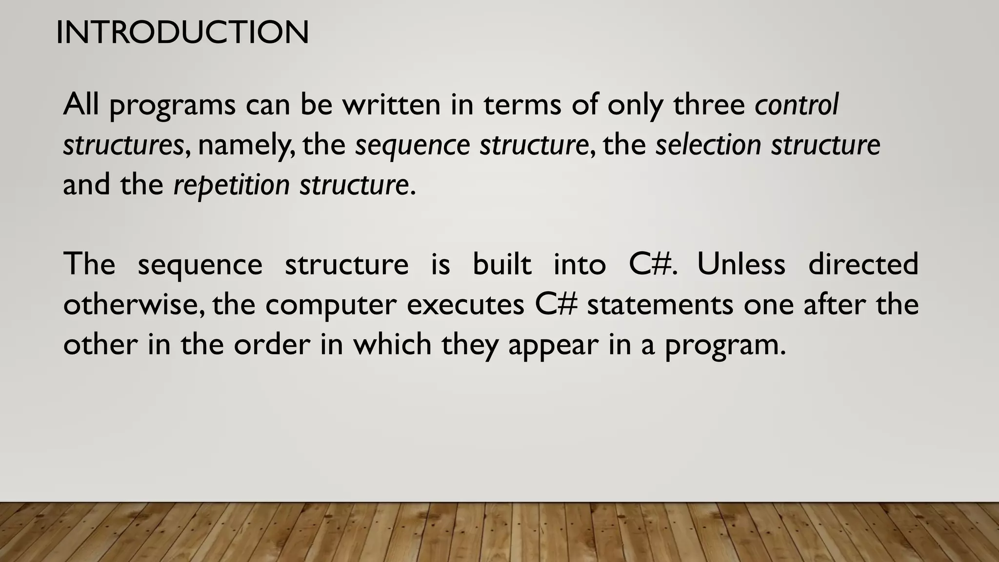 selection structures | PDF