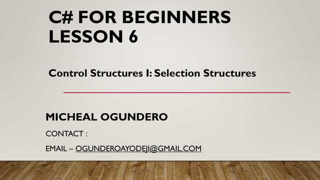 selection structures | PDF